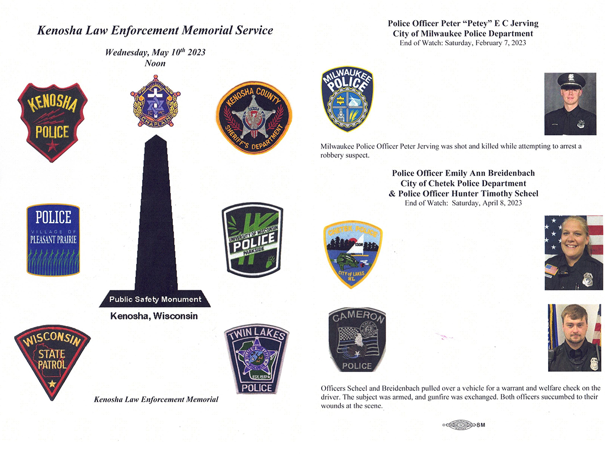 2023 Kenosha Law Enforcement Memorial (In Photos) - Kenosha County Eye