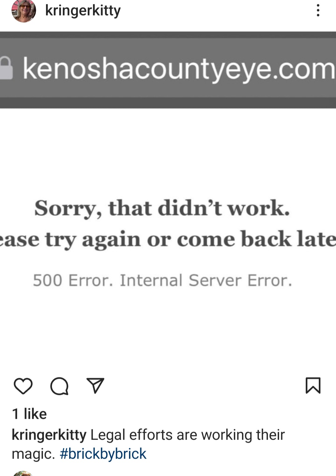 Kenosha County Eye Back Up! - Kenosha County Eye
