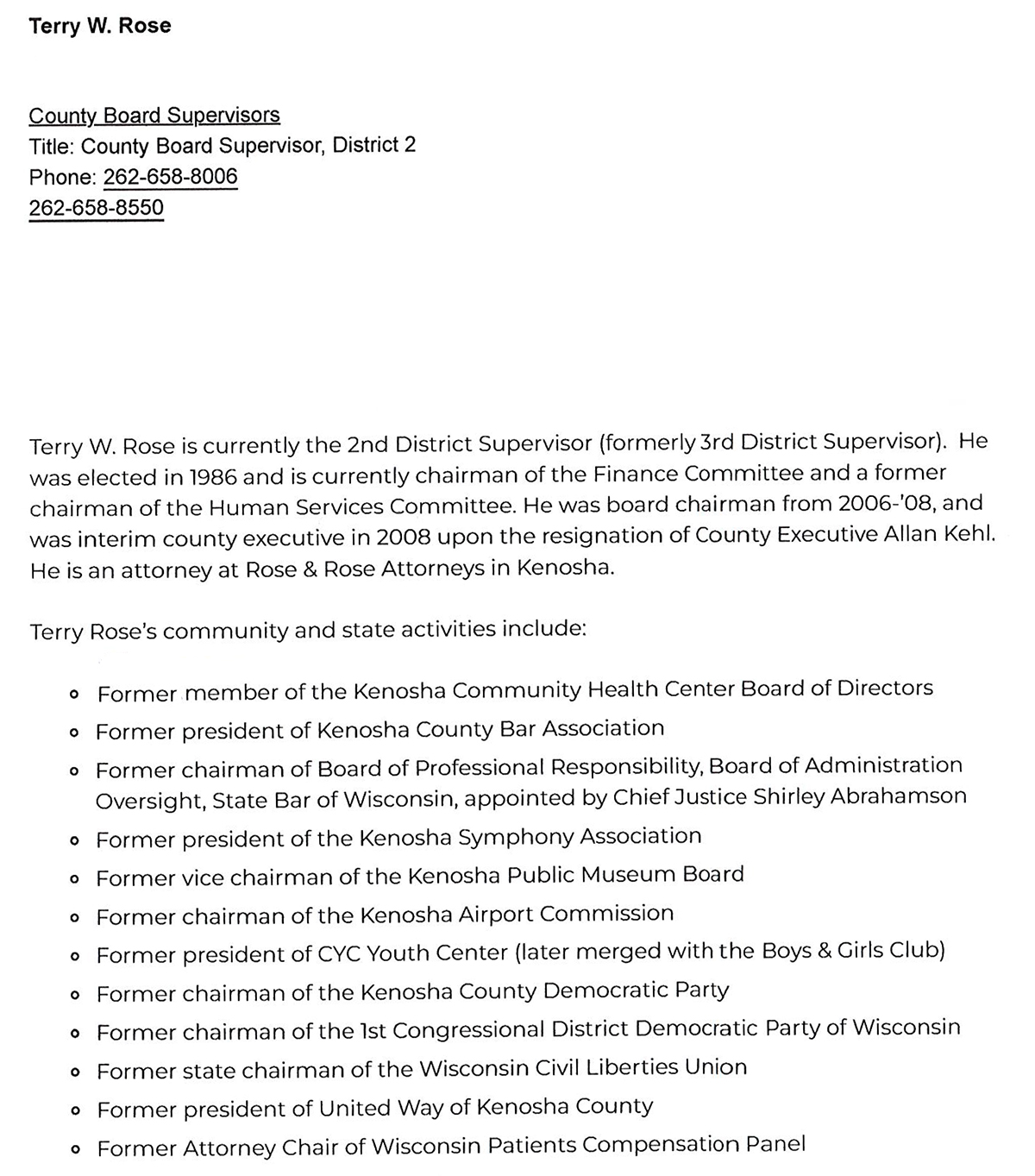 Meet The Candidates For Contested City Council, Kenosha Mayor, and ...