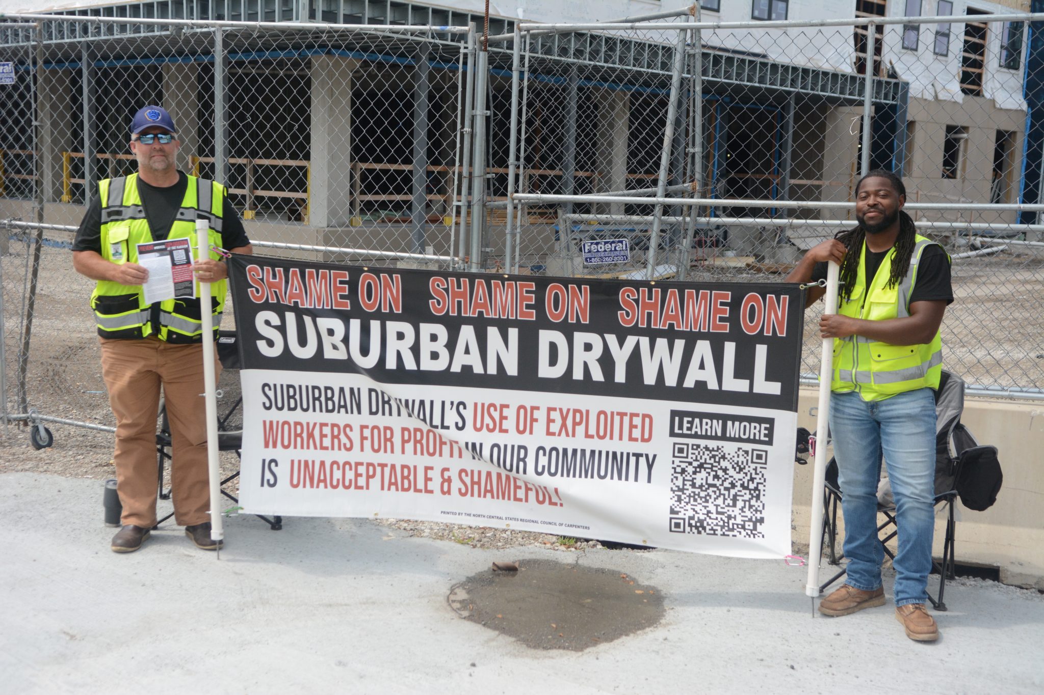 Protest Targets Labor Practices at Downtown Kenosha’s Karrick Project ...