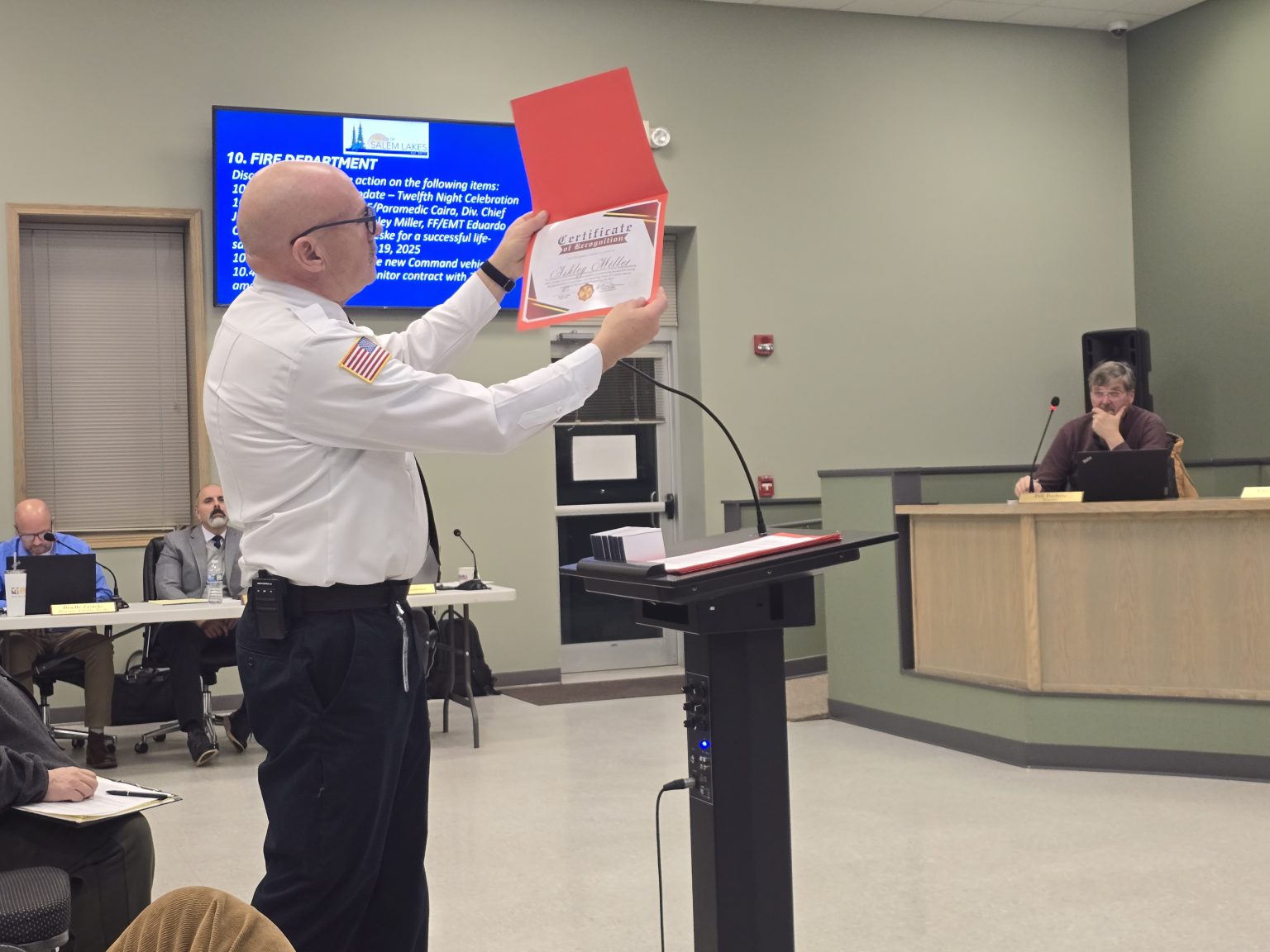 Salem Lakes Crew Honored After Saving Man’s Life Twice During September ...