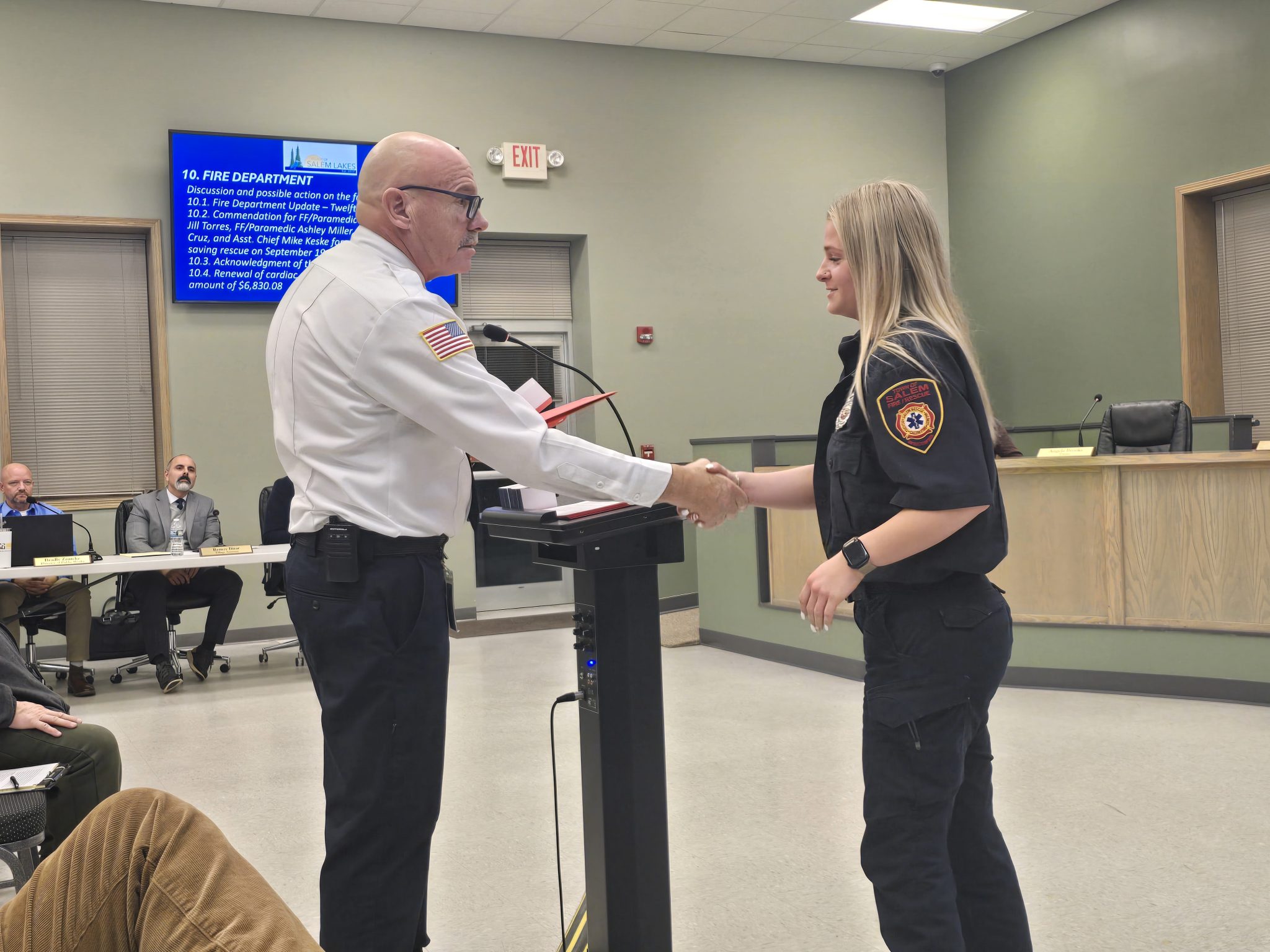 Salem Lakes Crew Honored After Saving Man’s Life Twice During September ...