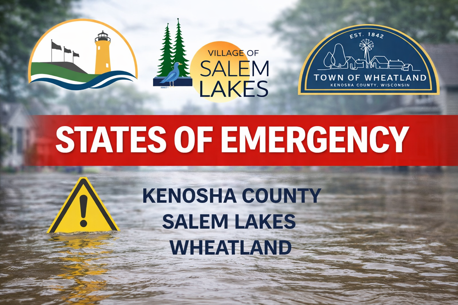 Flooding Emergency Expands as Kenosha County, Salem Lakes and Wheatland ...