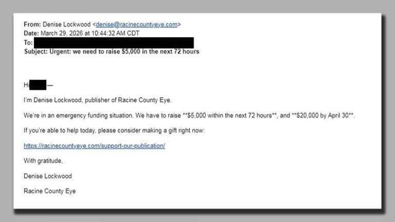 Racine County Eye Fundraising Efforts Draw Scrutiny After Limited ...