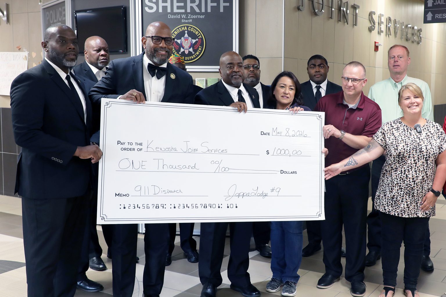 Prince Hall Masons Donate $1,000 to Support Mental Health of Kenosha ...